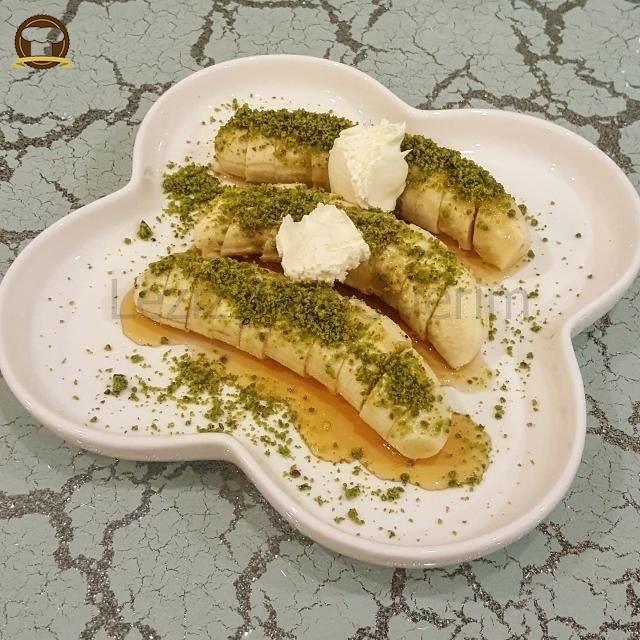 Bal-muz-kaymak - Leziz Yemeklerim