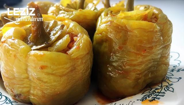 Etli Yeşil Biber Dolması - Leziz Yemeklerim